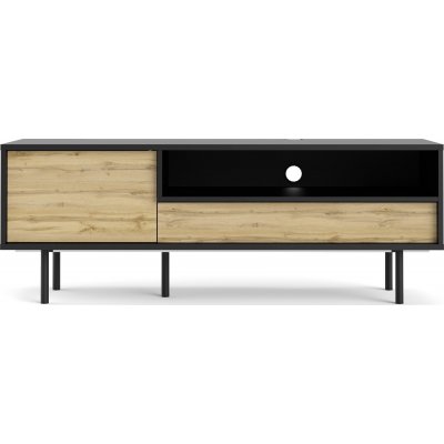 Match media benk 1 - Sort/wotan eik - 3995 NOK - TV-benker - Trendrom.no