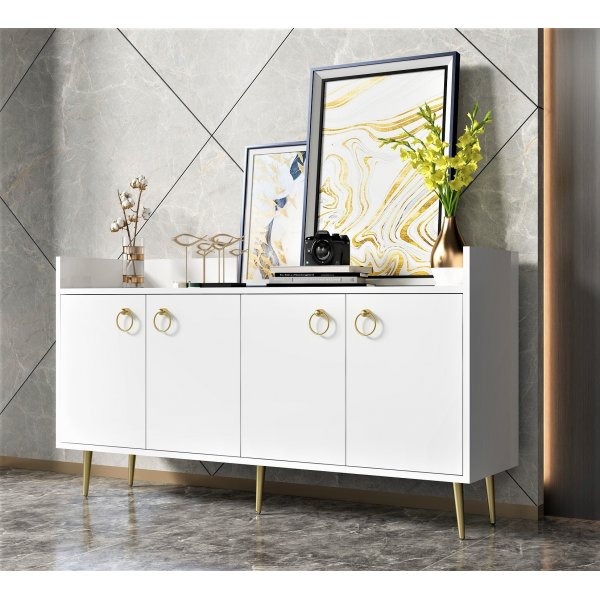 Våget skjenk - Hvit - 5126,- - Sidebord - Trendrom.no