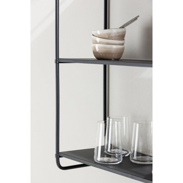 Lyon vegghylle 63 x 62 cm - Sort - 1295,- - Vegghyller - Trendrom.no