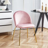 Plaza velvet stol - Lys rosa / messing - 609,- - Polstrede stoler ...