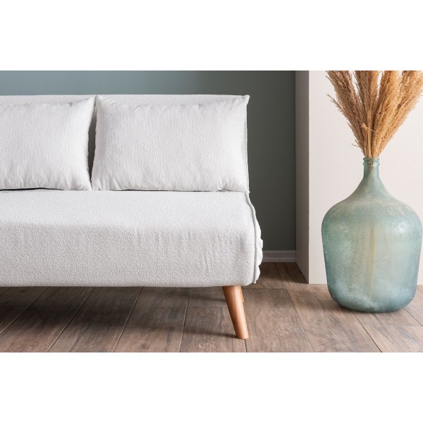 Sammenleggbar 2-seters sovesofa - Cream - 11995,- - Sovesofaer ...